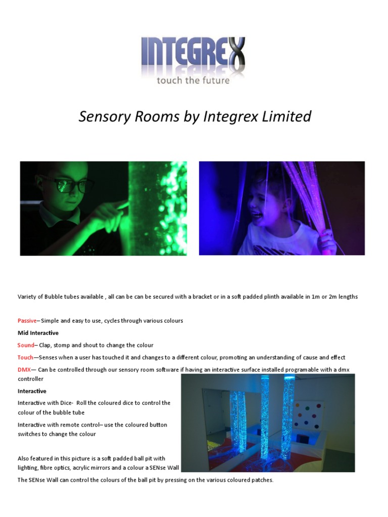 Sensory Rooms by Integrex PDF | PDF | Somatosensory System | Perception
