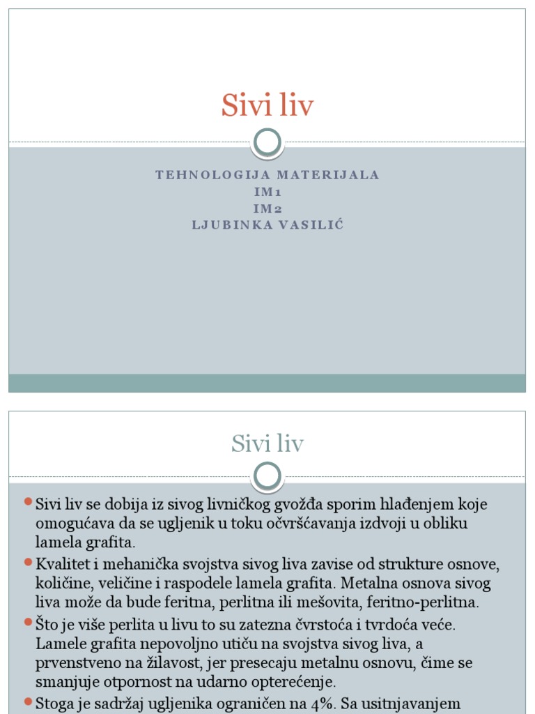 Sivi Liv | PDF