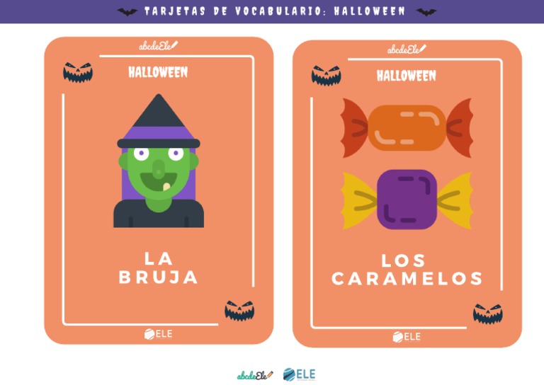 TARJETAS DE VOCABULARIO Halloween GRATIS | PDF
