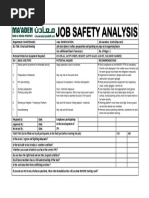 Safe Work Procedure Template | PDF