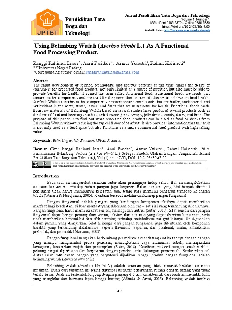 Jurnal 1 (RG) (JPTBT) | PDF | Candy | Foods