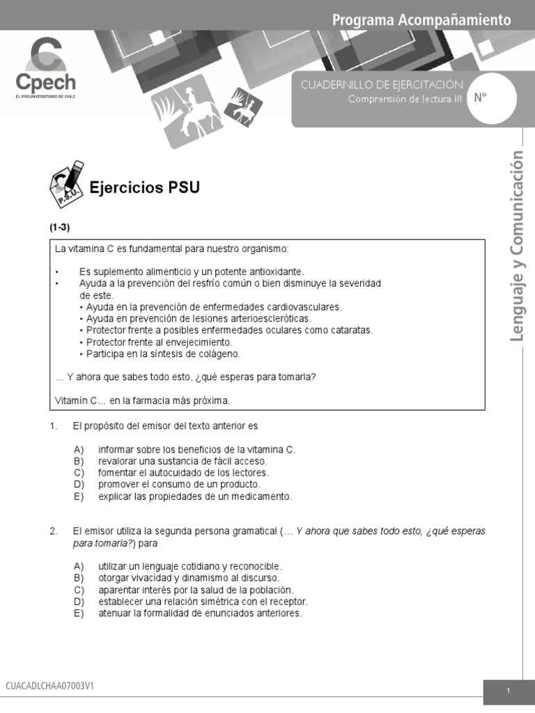 Cuadernillo 3 Comprensión de Lectura III PDF | PDF | William ...