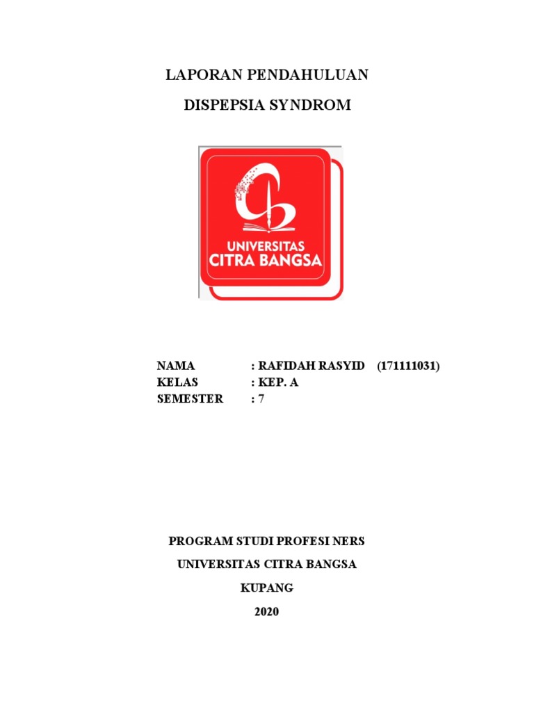 LP Dispepsia Syndrom | PDF