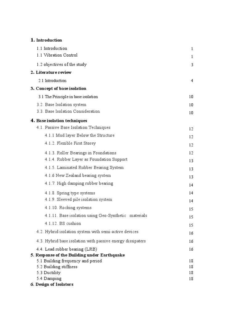 Elastomeric Base Isolation Index | PDF | Physics | Applied And ...