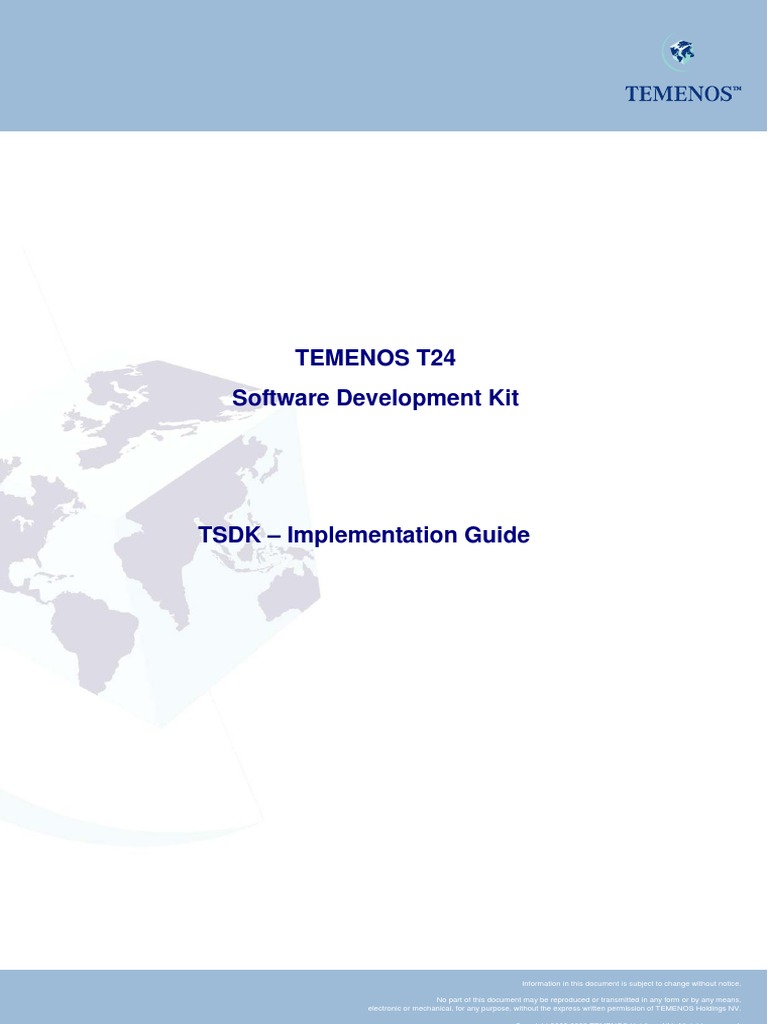 TSDK Implementation Guide for T24 | PDF | Method (Computer Programming ...
