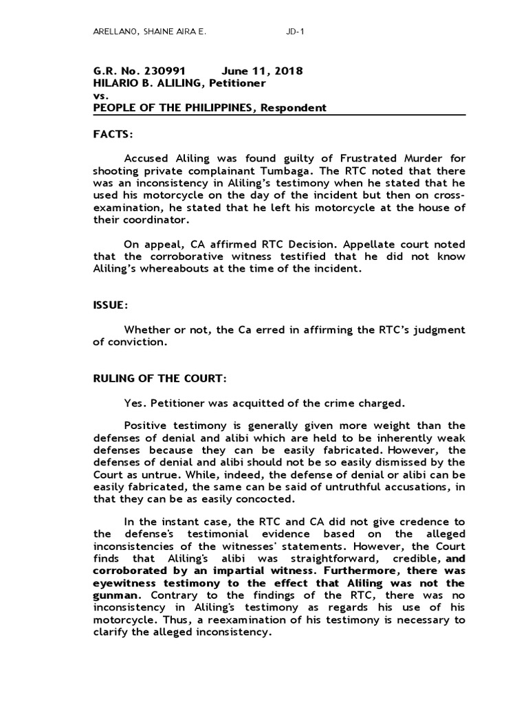 3-N Aliling Vs People | PDF