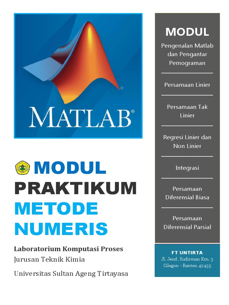 Modul Praktikum Metode Numerik 2018 | PDF