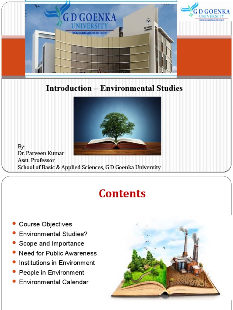 Introduction - Environmental Studies | PDF | Environmental Degradation ...