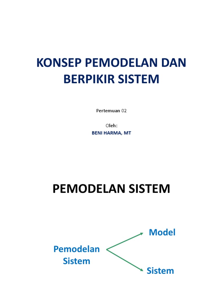 Pemodelan dan Berpikir Sistemik | PDF | Komputer