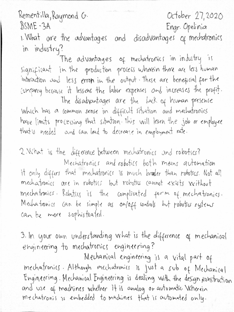 Rementilla Activity2 BSME3A FME11 | PDF