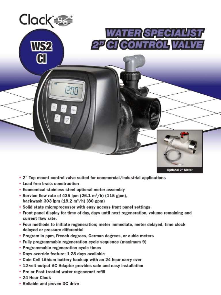 Valvula Clack WS2 | PDF