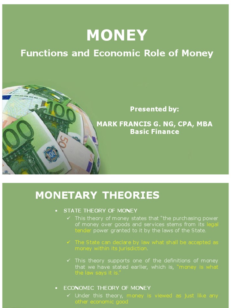 Lecture 04 - Functions and Economic Role of Money - 2020 | PDF | Cheque ...