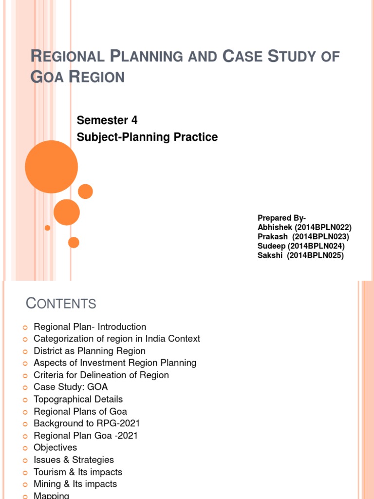 Goa Regional Planning Case Study | PDF | Sustainability | Mining