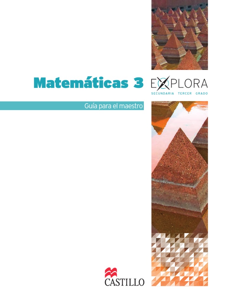 Matemáticas 3 SECUNDARIA TERCER GRADO. Guía para El Maestro PDF | PDF ...