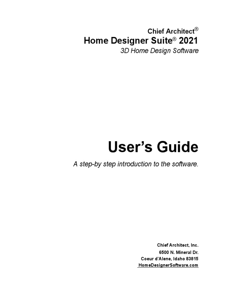 Home Designer Suite 2021 Users Guide | PDF | Installation (Computer ...