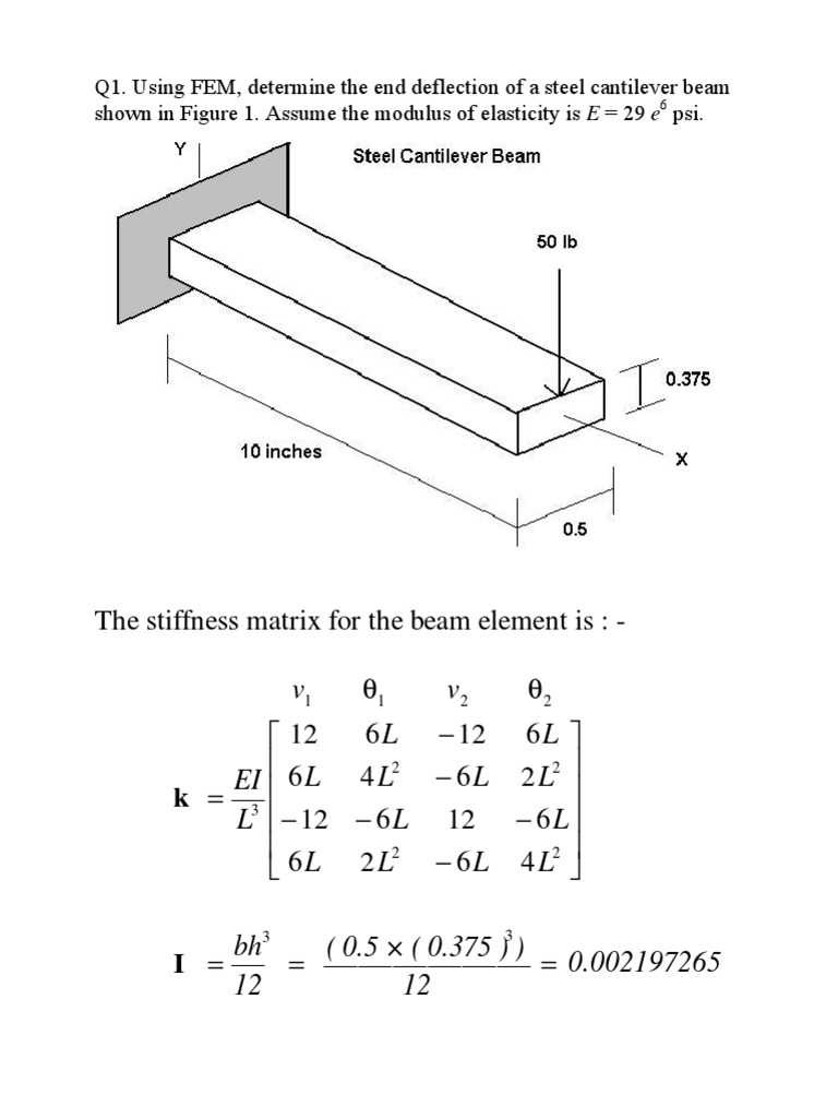 Cantilever Matrix | Beam (Structure) | Mechanical Engineering | Free 30 ...