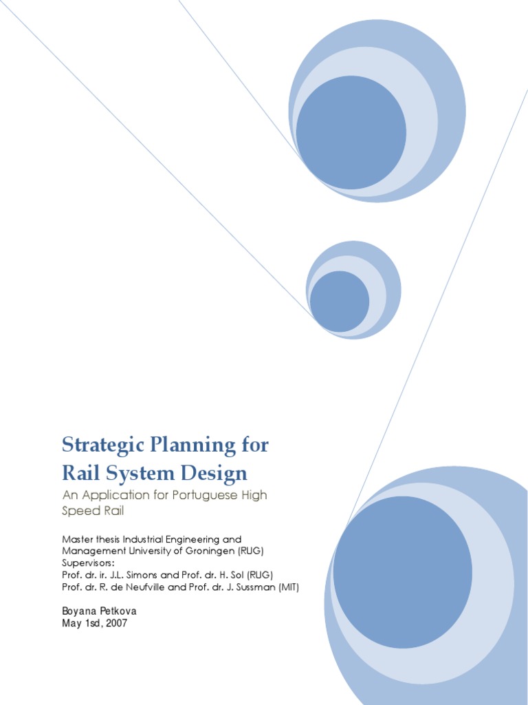 Strategic Planning For Rail Systems Design | PDF | Forecasting | High ...