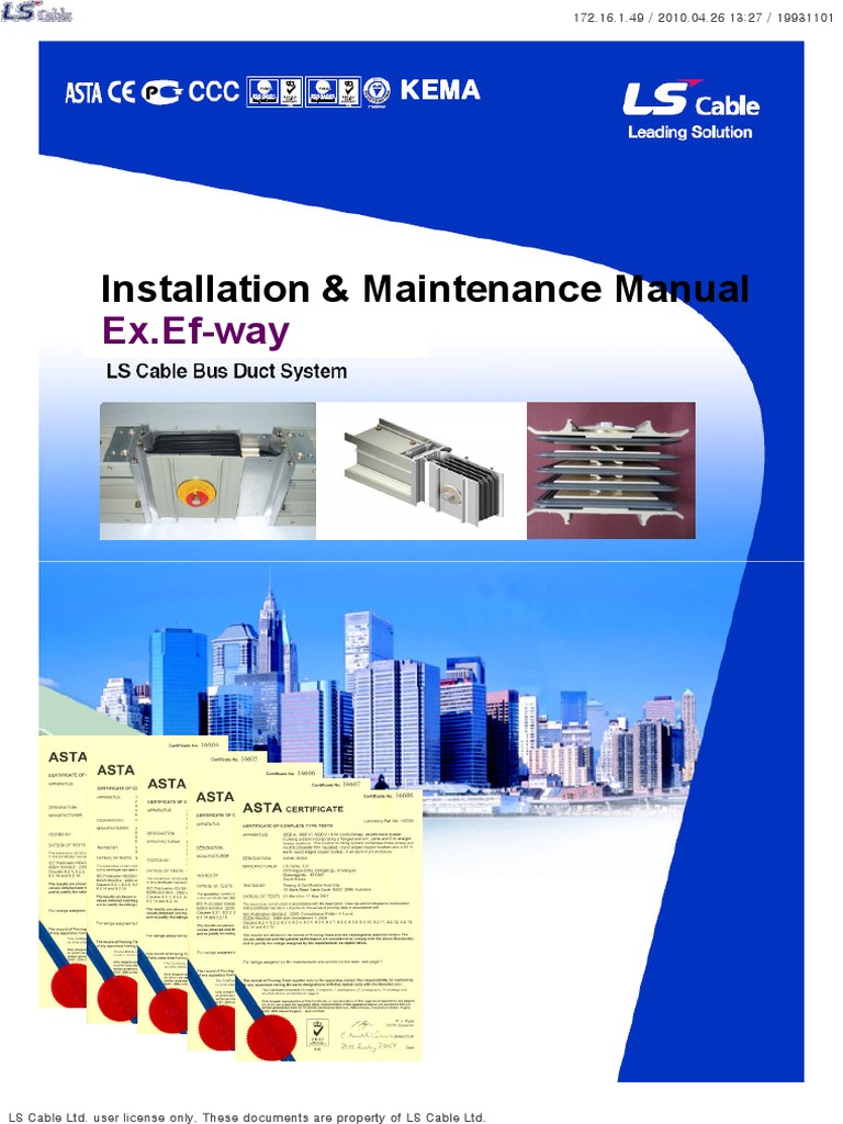 Busduct Installation Maintenance Rev3 | PDF | Nut (Hardware) | Screw