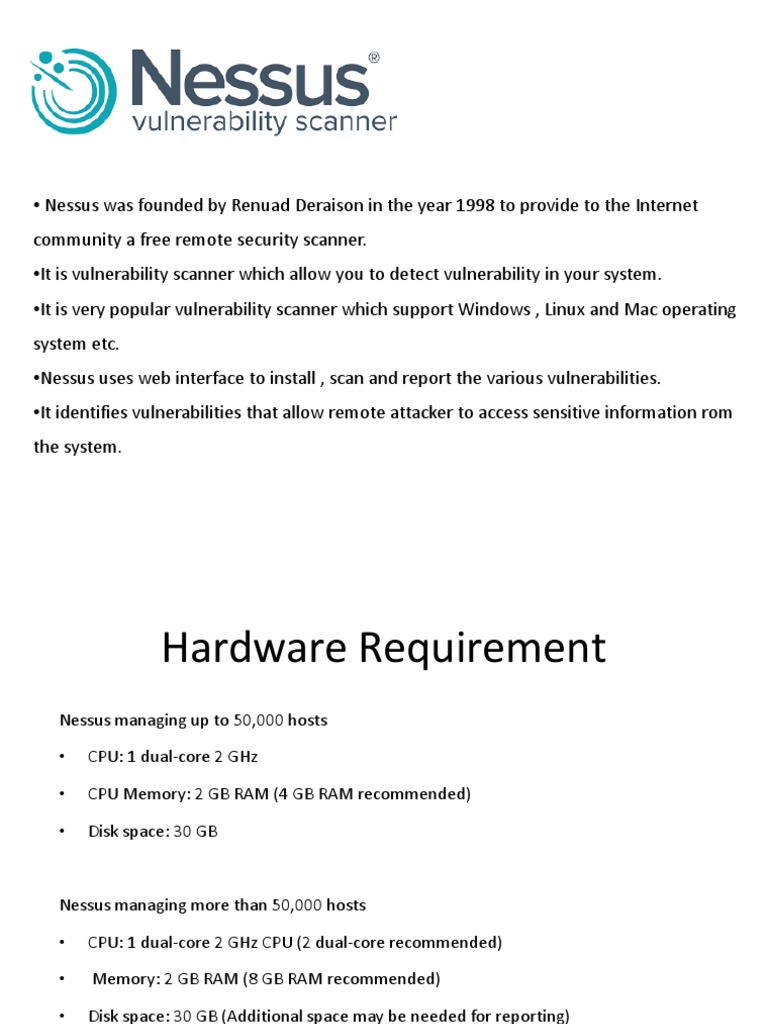Nessus | PDF | Random Access Memory | Computer Network