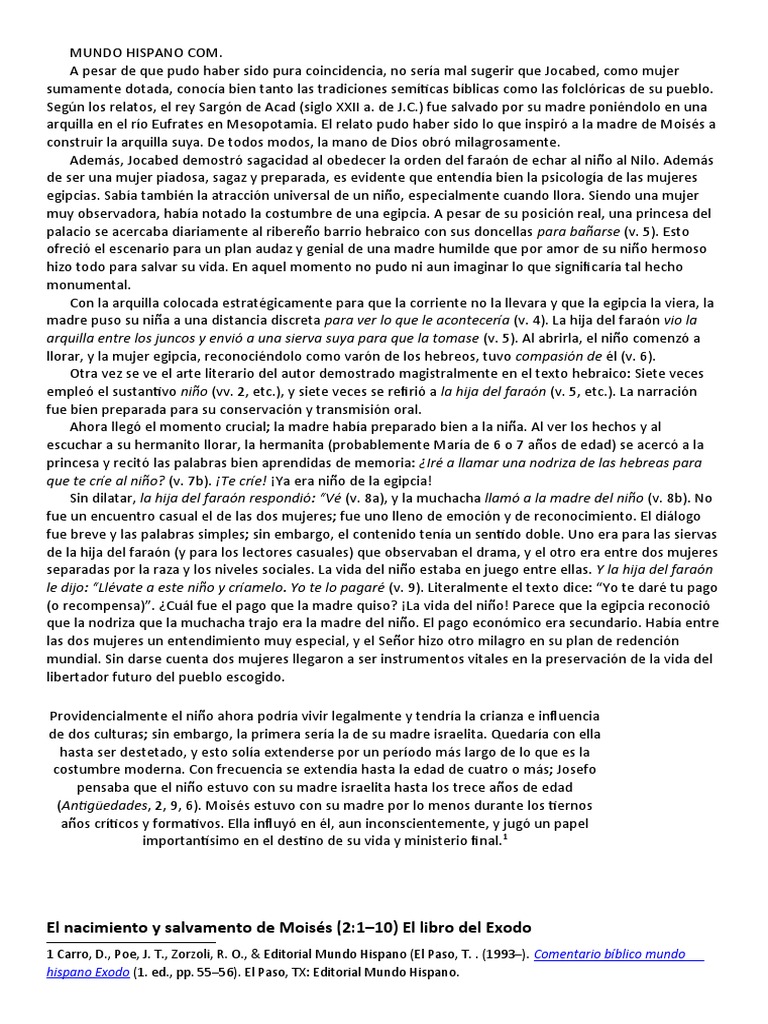 Jocabed | PDF | Aaron | Moisés