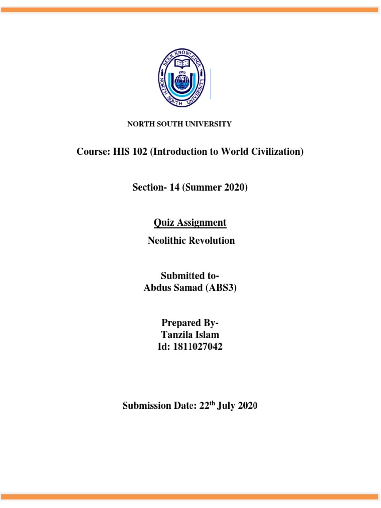 Neolithic Revolution: Causes and Effects | PDF | Neolithic | Domestication