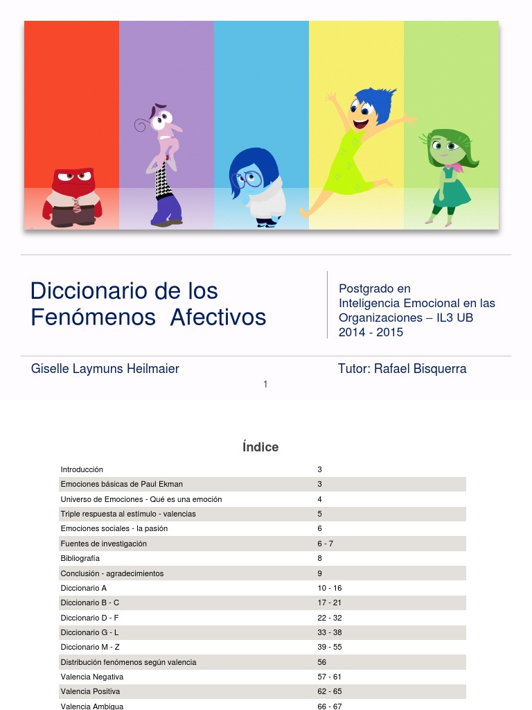 Diccionario de Emociones | PDF | Las emociones | Ira