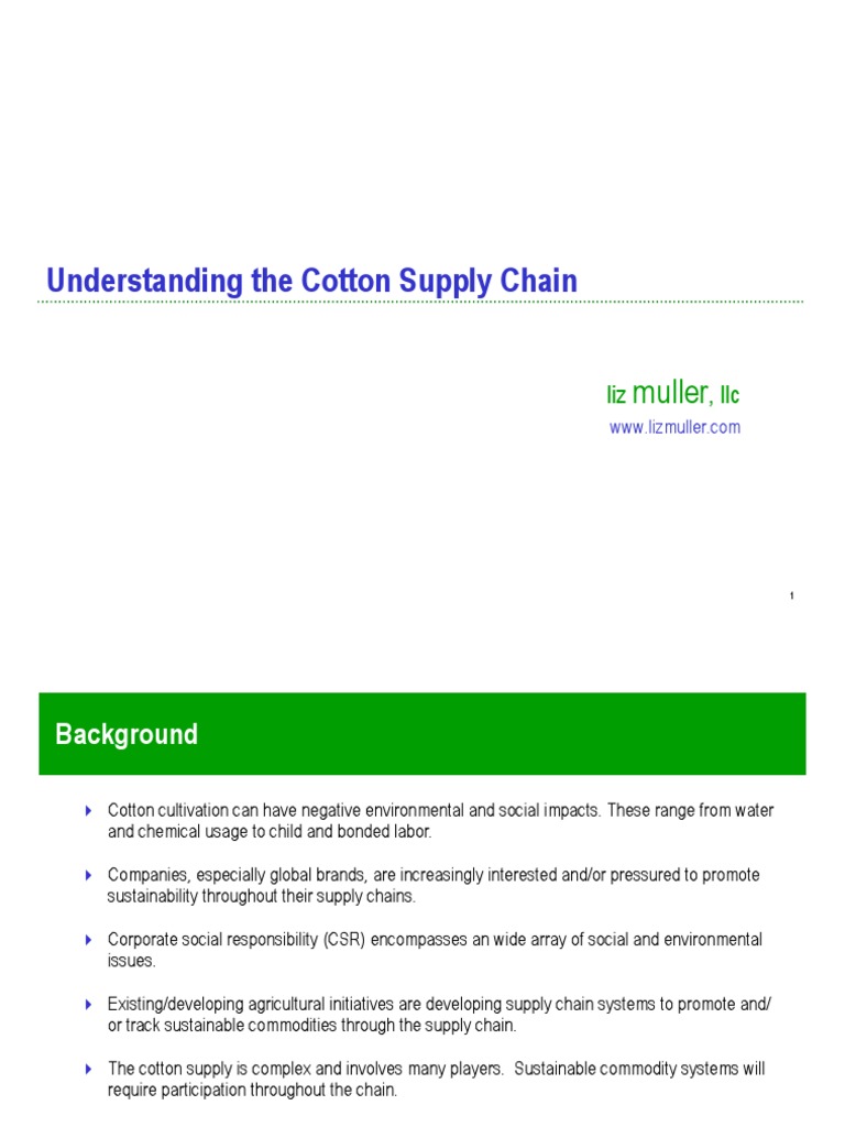 Navigating the Complex Global Cotton Supply Chain Web | PDF | Cotton ...