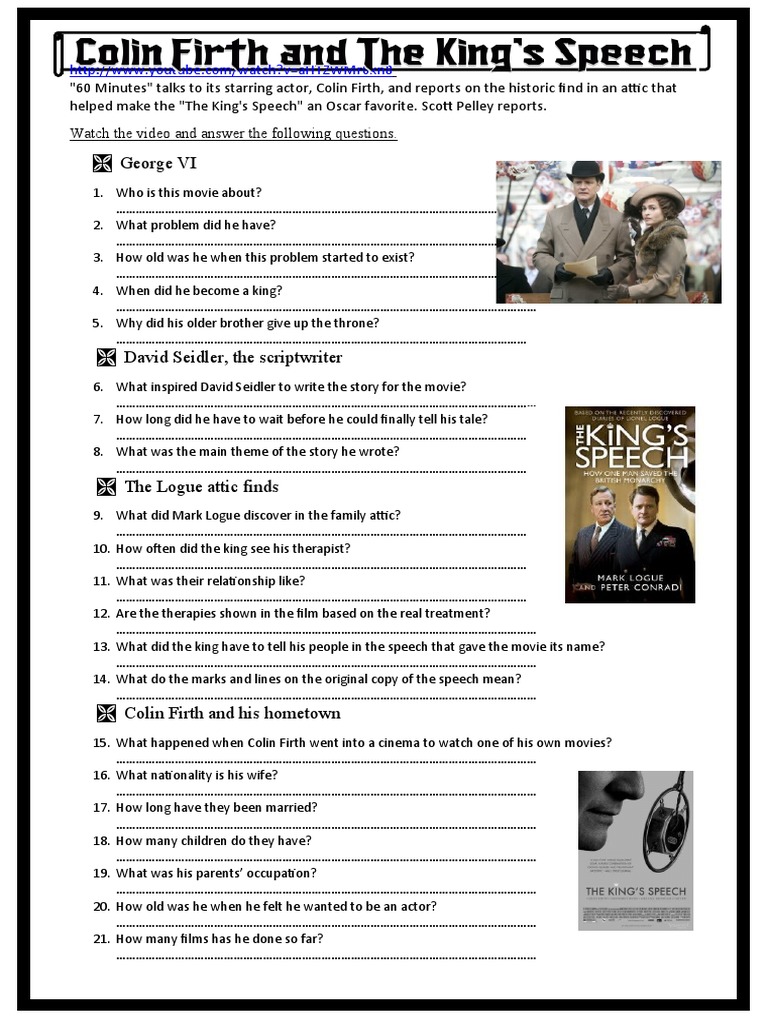 The King's Speech: George VI's Story | PDF | Games & Activities | History