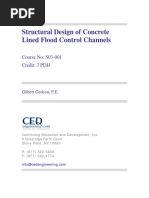 Concrete Flood Channel Design Guide | PDF | Drainage | Concrete