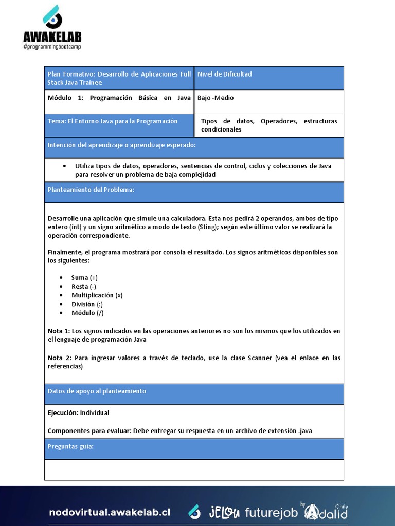 Calculadora Básica en Java | PDF