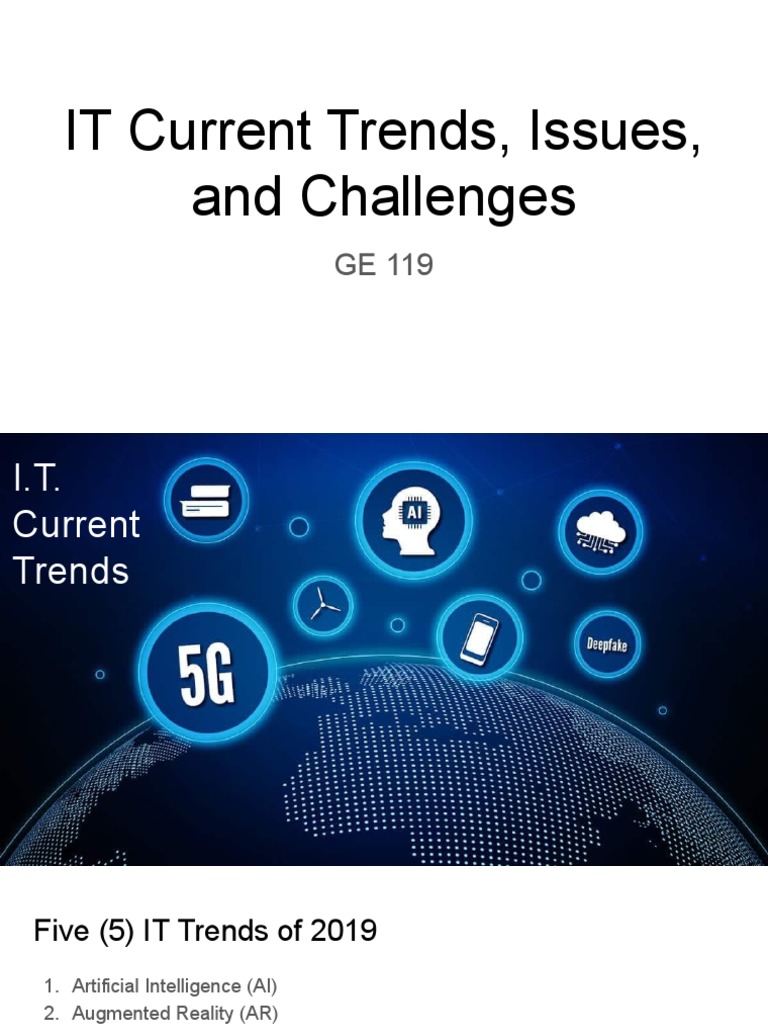 IT Current Trends, Issues, and Challenges | PDF | Internet Of Things ...
