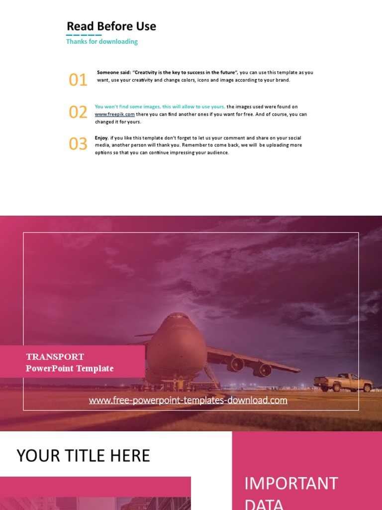 Transport2 PowerPoint Template | PDF