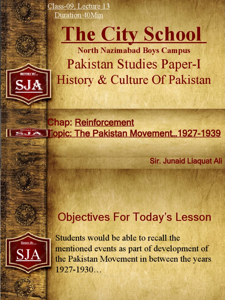 The City School: Pakistan Studies Paper-I | PDF | India–United Kingdom ...