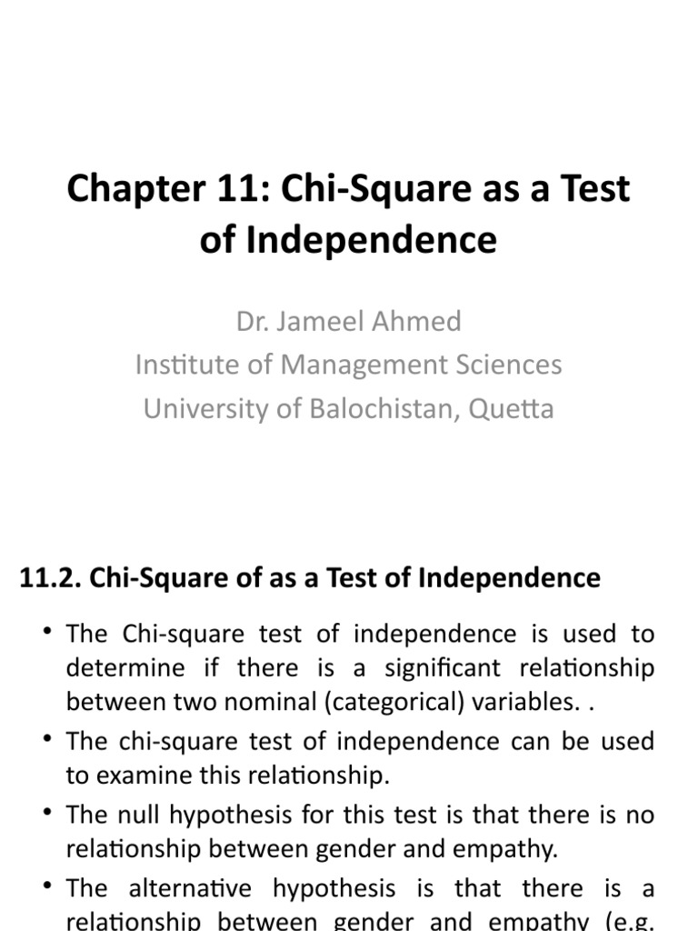 Chi-Square Test of Independence Explained | PDF | Teaching Methods ...