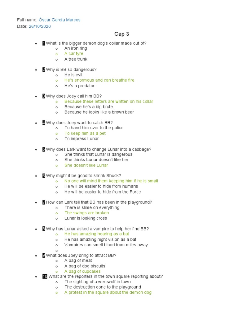 THE LEGEND OF BLACK SHUCK-TEST Cap 3 | PDF