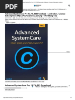 Advanced System Care Key | PDF