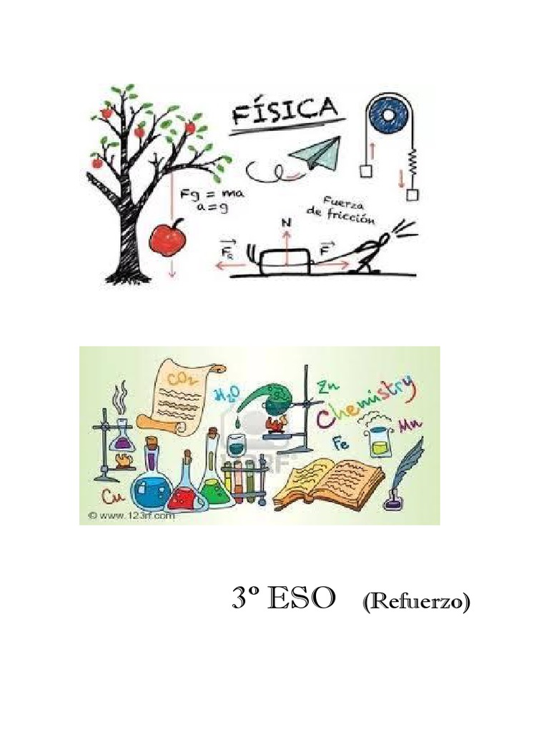 Material de Refuerzo Física y Química 3º ESO | PDF | Átomos | Electrón