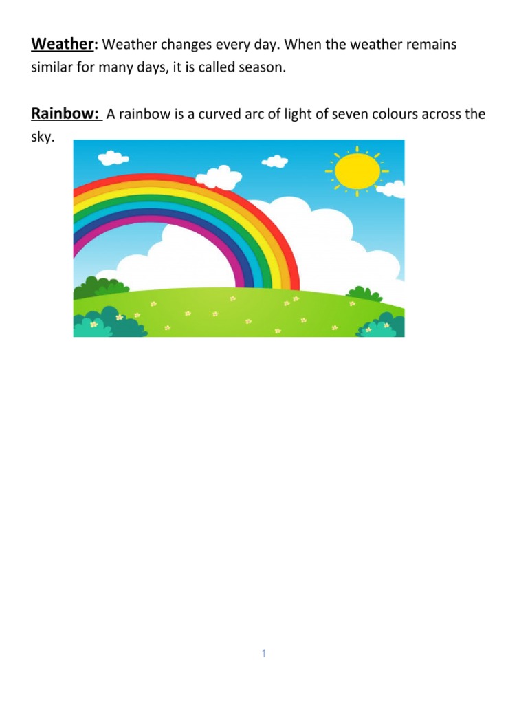 Understanding Weather and Rainbows | PDF