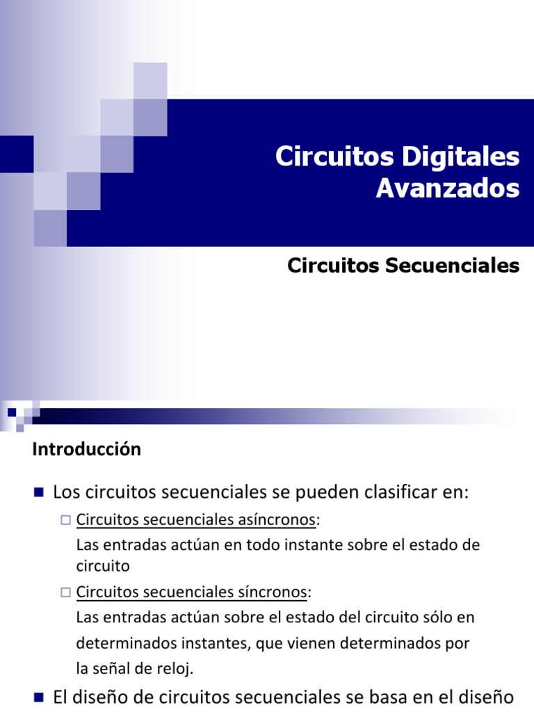 Circuitos Secuenciales | Descargar gratis PDF | Electrónica digital | Ingenieria Eléctrica