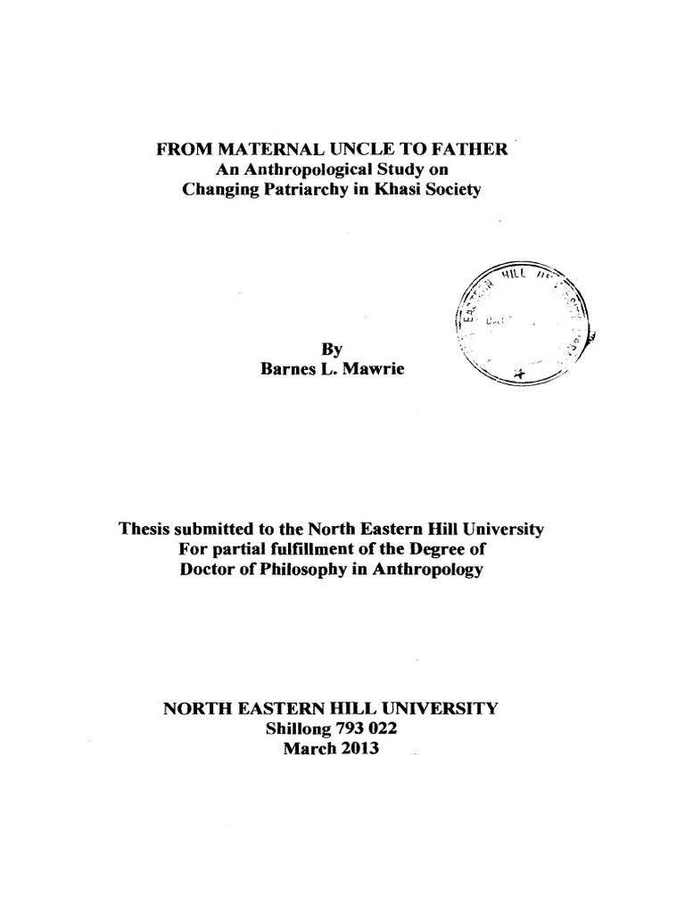 From Maternal Uncle To Father PDF | PDF | Family | Institution