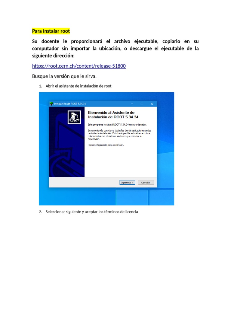 Instalación y uso de ROOT en Windows | PDF | Informática