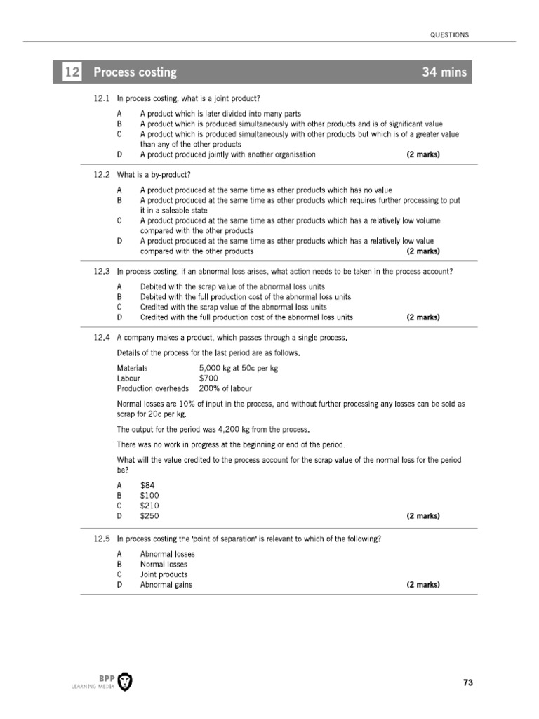 Chapter 7 Practice Questions 2 PDF | PDF