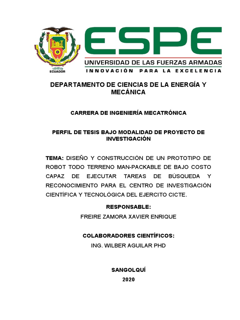 Perfil Xavier Freire | PDF | Robot | Robótica