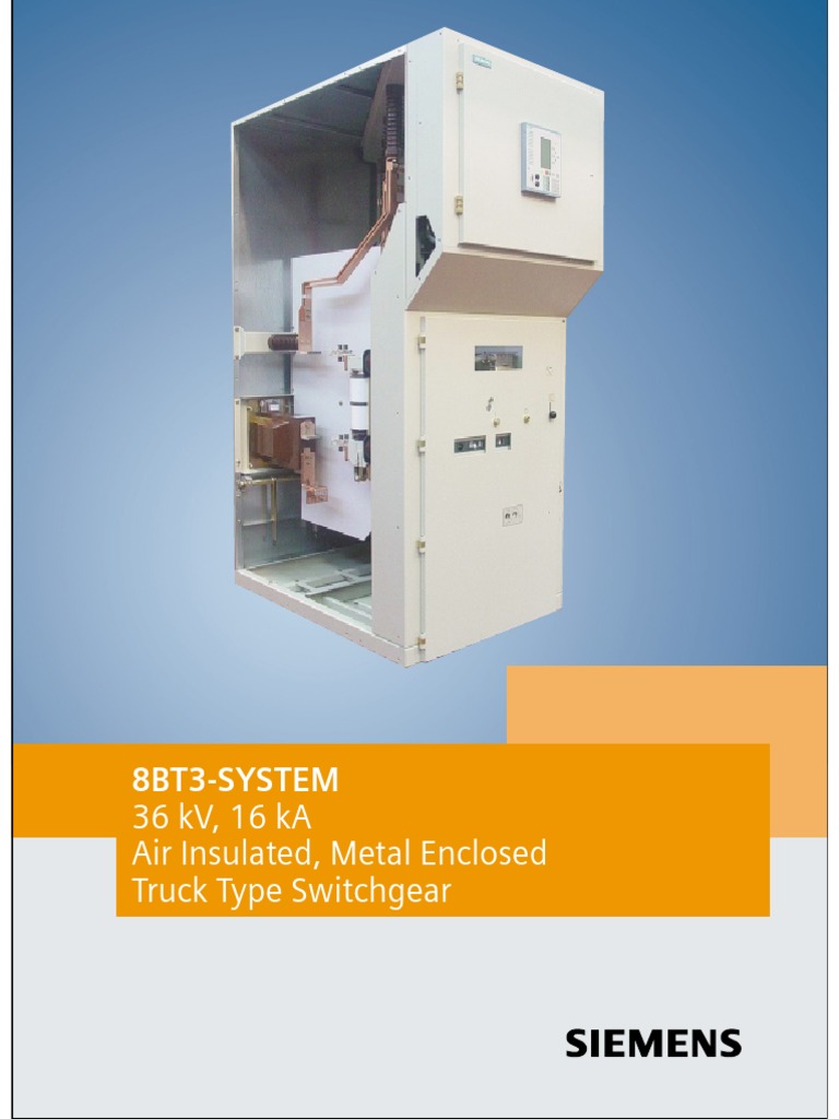 8Bt3-System: 36 KV, 16 Ka Air Insulated, Metal Enclosed Truck Type ...