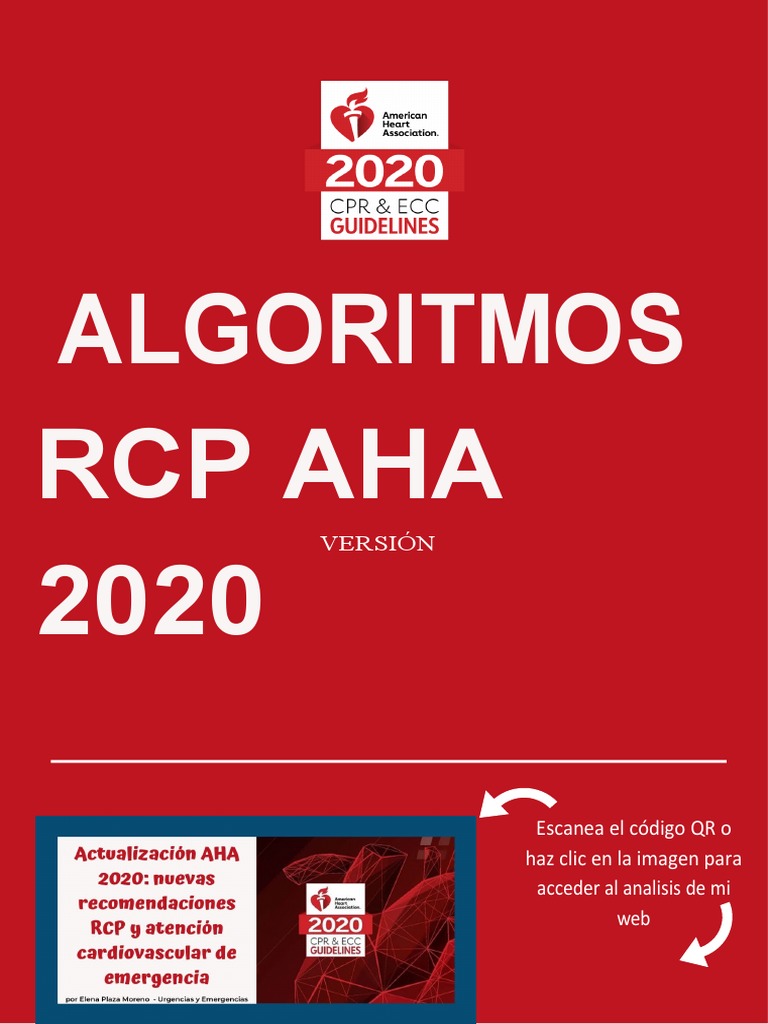 Algoritmos AHA 2020 | PDF | Paro cardíaco | Reanimación cardiopulmonar