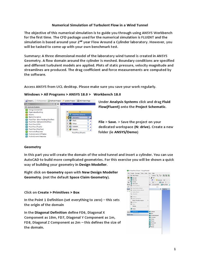 Simulation of A Windtunnel2020-21 | PDF | Wind Tunnel | Fluid Dynamics