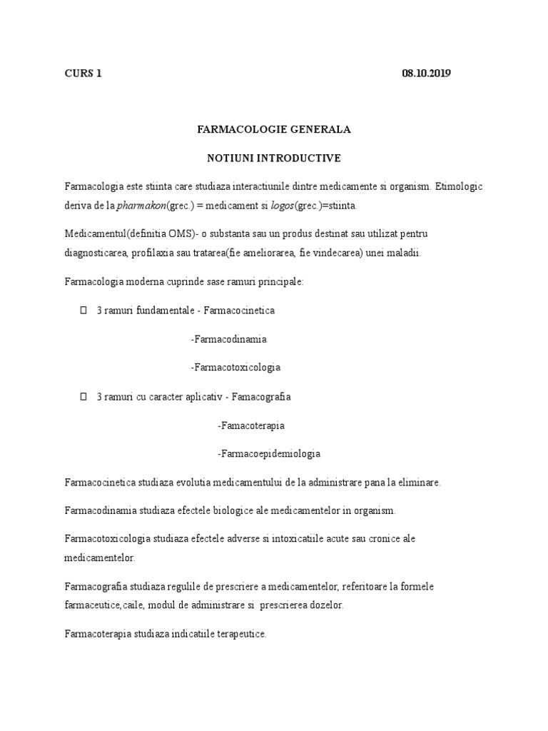 Farmacologie | PDF