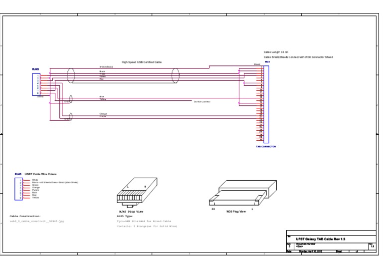Cable Shield (Braid) Connect With W30 Connector Shield Cable Length 35 ...
