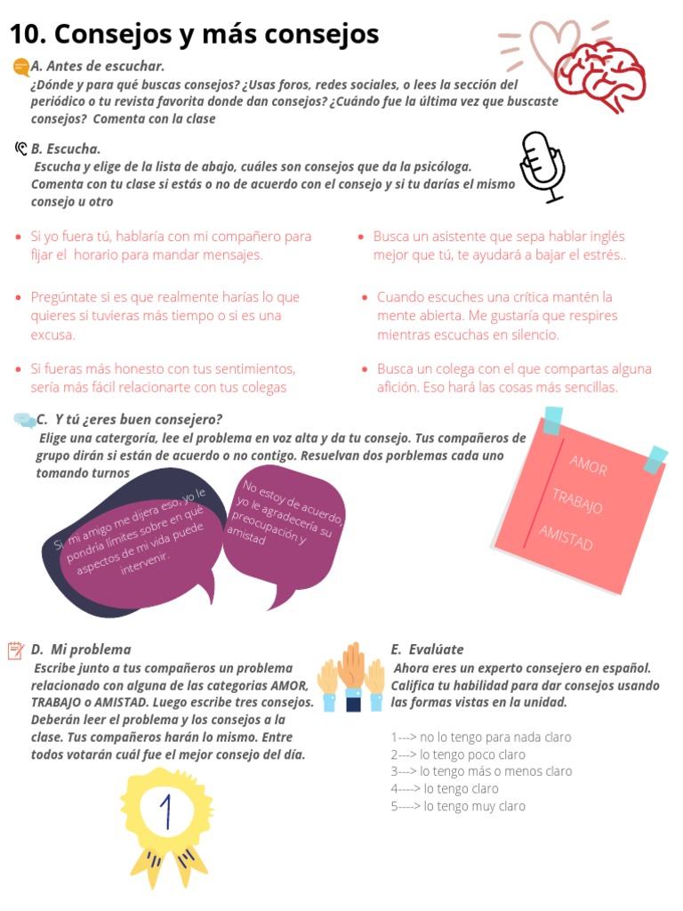 Subjuntivo Consejos | PDF