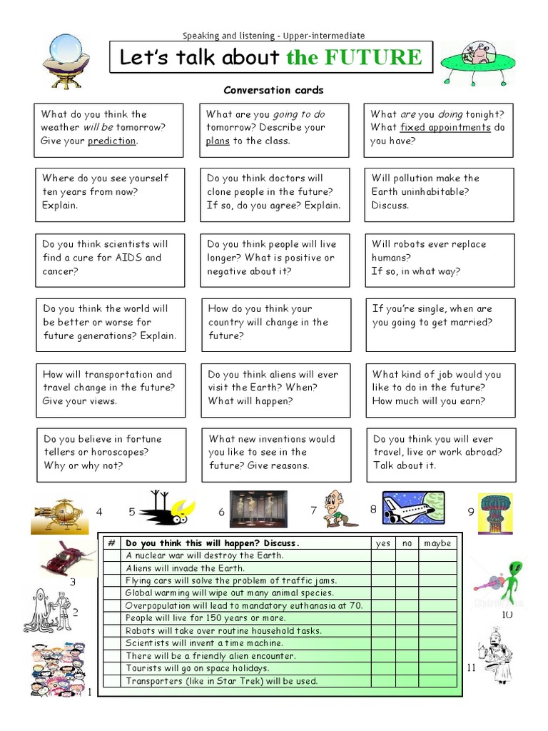 Future Conversation Cards for Discussion | PDF | Nature